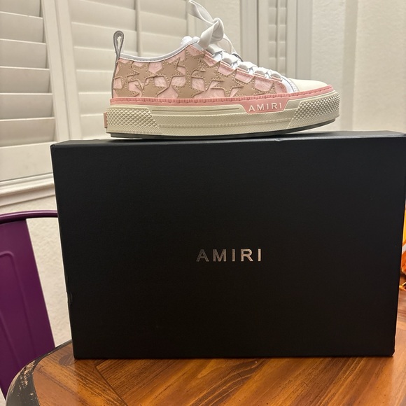 AMIRI | Shoes | Amiri Skeleton Top Sneakers In Pink And White | Poshmark